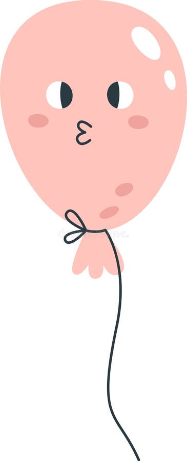 Birthday Balloon Character stock vector. Illustration of glossy - 312273861