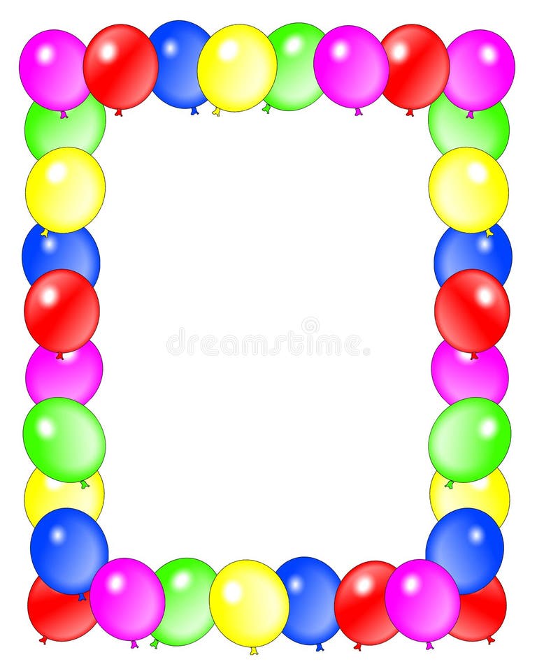Balloon Border Stock Illustrations – 50,874 Balloon Border Stock ...