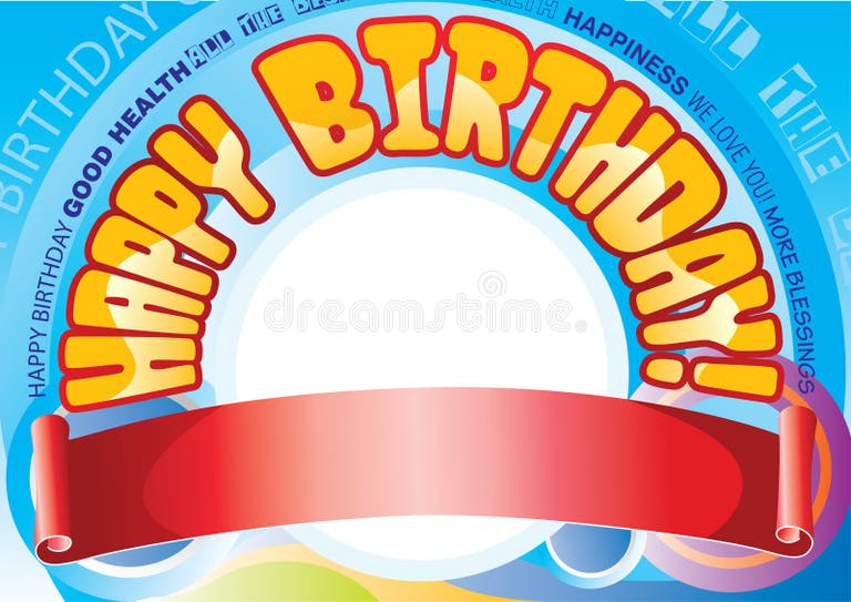 Birthday banner stock vector. Illustration of greetings - 10726240
