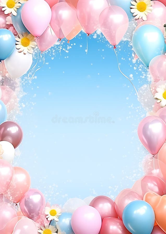 Birthday Bash Frames for Crafters Stock Illustration - Illustration of ...