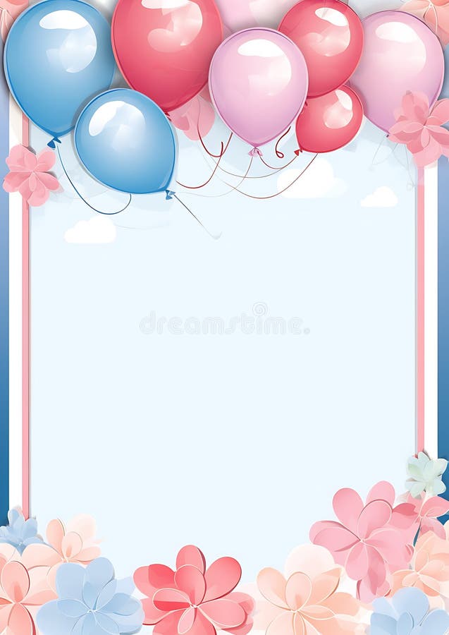 Birthday Bash Frames for Crafters Stock Illustration - Illustration of ...