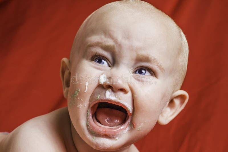 Birthday Boy Crying stock photo. Image of party, dessert - 43124142
