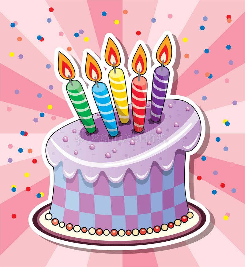 Birthday Cake On Fire Clipart