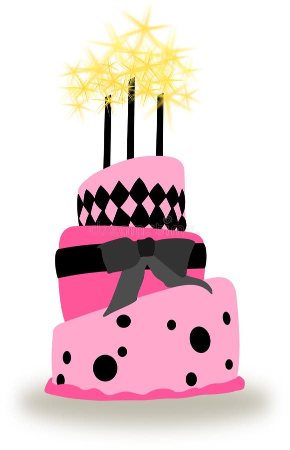 Birthday Cake On Fire Clipart