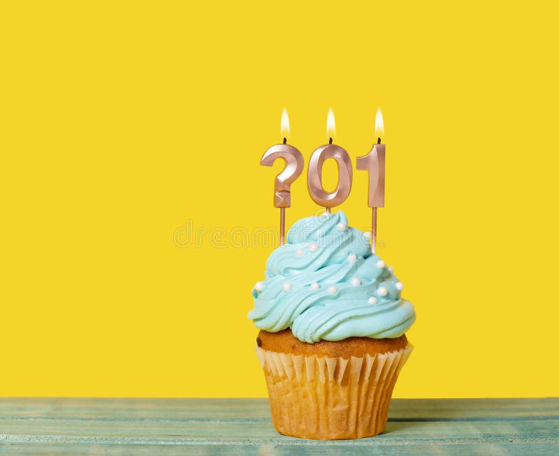 Birthday Cake with Candle Question Mark and Number 01 Stock Image ...