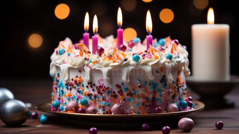 Birthday Cake Many Candles Stock Illustrations – 319 Birthday Cake Many ...