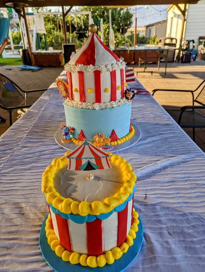 Birthday Cake Circus Themed Stock Image - Image of circus, decorative ...