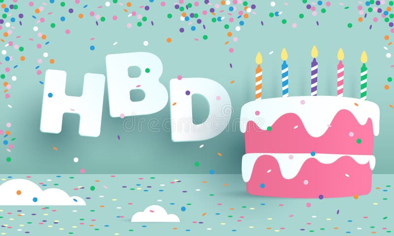 Hbd Letters Stock Illustrations – 16 Hbd Letters Stock Illustrations ...