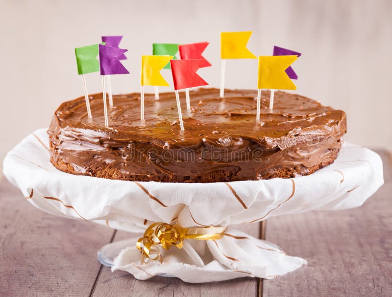 Birthday cake with flags stock photo. Image of celebration - 29080564