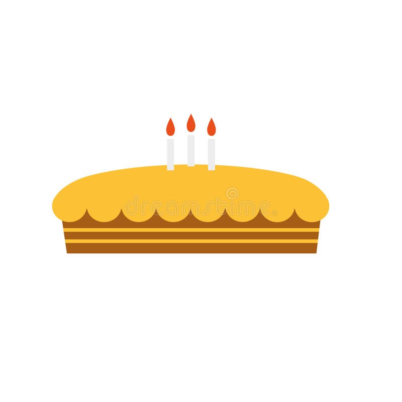 Birthday Cake Flat Icon, Happy Birthday. Vector Illustration Stock ... Birthday Cake Flat Icon, Happy Birthday. Vector Illustration Stock ...