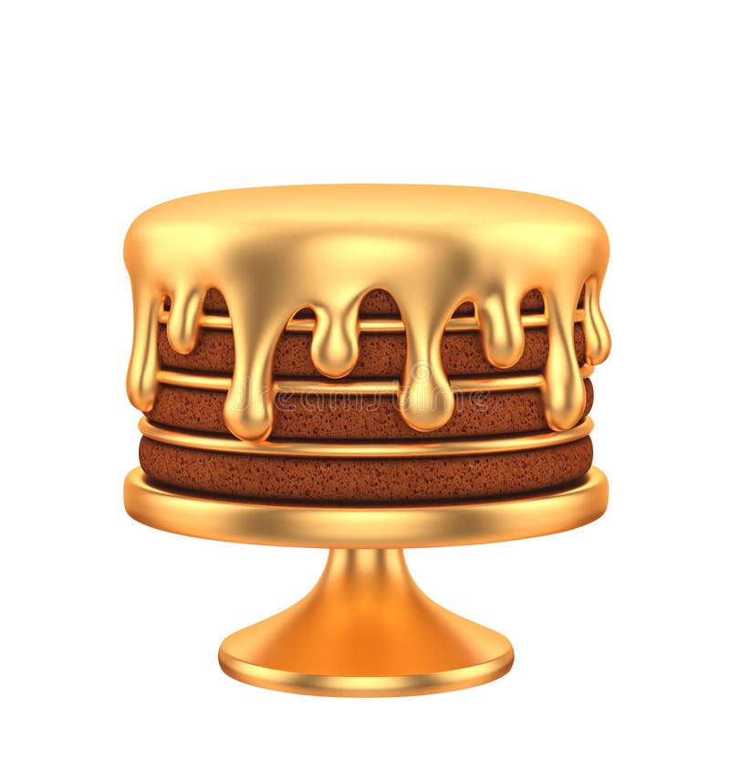 Birthday Cake Golden Stock Illustrations – 4,938 Birthday Cake Golden ...