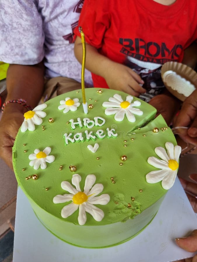 Birthday Cake for Grand Father Stock Photo - Image of korean, cake ...