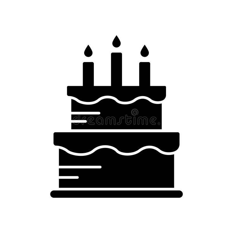 Birthday Cake Icon Vector Design Templates Simple and Modern Stock ...