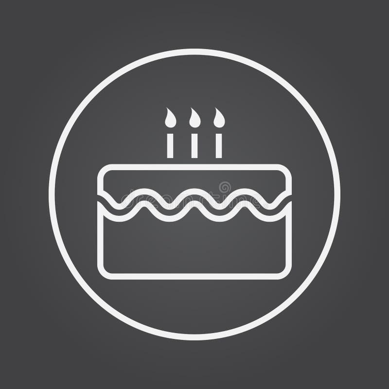 Birthday Cake Icon Vector, Solid Logo Illustration Stock Vector ...