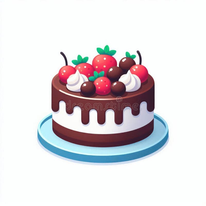 Birthday Cake Illustrations Stock Illustration - Illustration of ...
