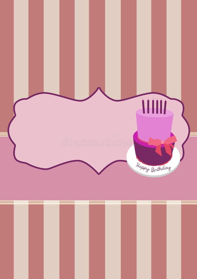 Birthday Invitation Card Background Stock Illustration - Illustration ...