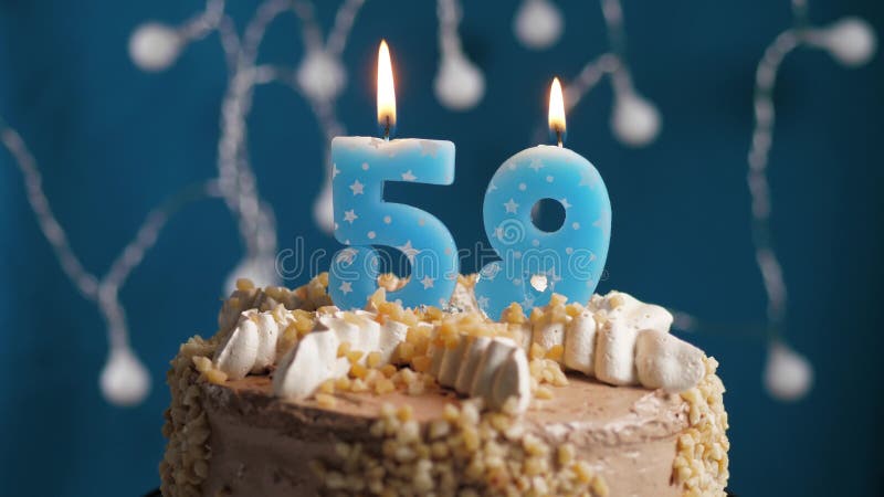 Number 59 - Birthday Cake stock photo. Image of colours - 49027618