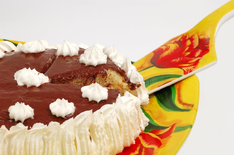 Birthday cake served stock image. Image of cake, frosting - 1868505