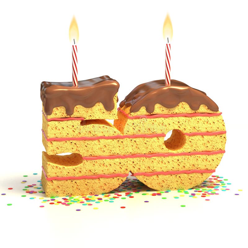 Number One Shape Birthday Cake Stock Illustration - Illustration of ...
