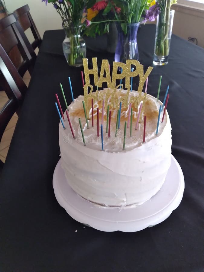 Birthday Cake Surprise Exploding Rainbow Stock Photo - Image of ...