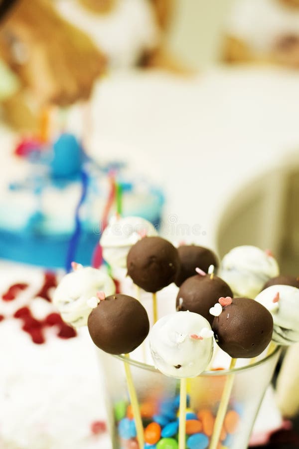 Birthday cake and sweets stock image. Image of interesting - 57985075
