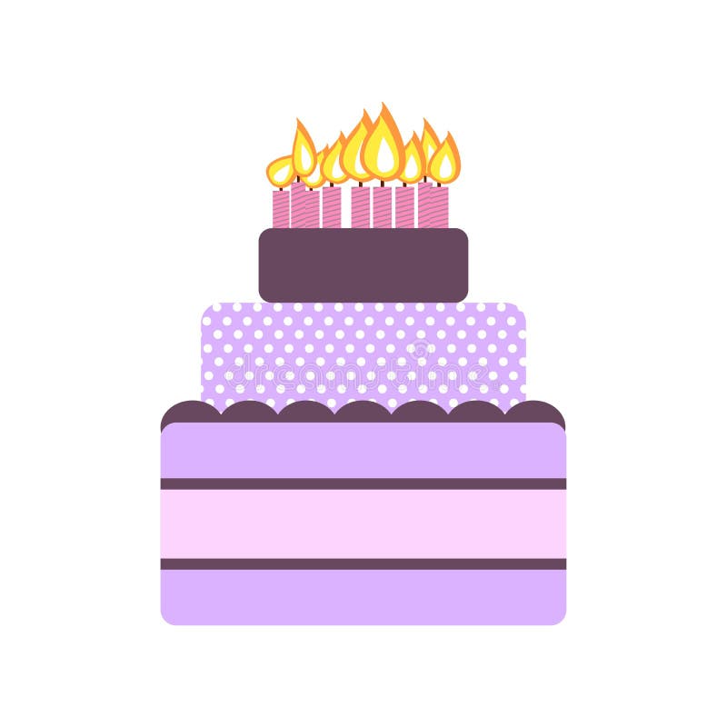 Cake Illustration Set. Digital for You Stock Vector - Illustration of ...