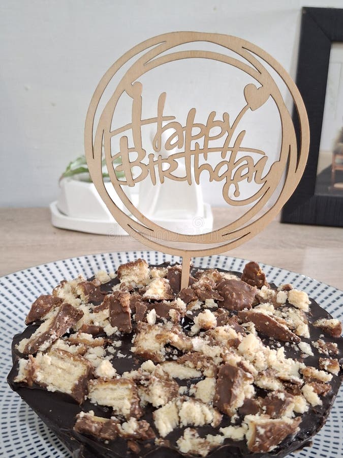 Making Birthday Cake with the Scrumble, really Nice Stock Image - Image ...