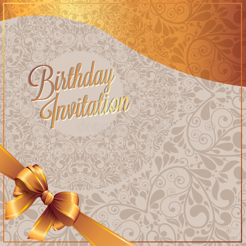 Birthday Card with Background Vector Design Stock Vector - Illustration ...