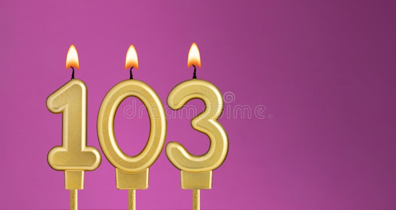 Candle Number 103 Stock Photos - Free & Royalty-Free Stock Photos from ...