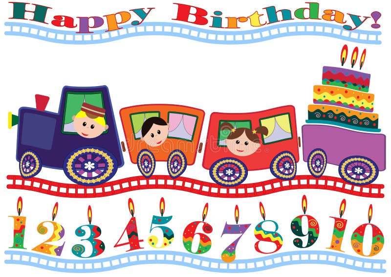 Birthday card. stock vector. Illustration of happy, postcard - 31570581