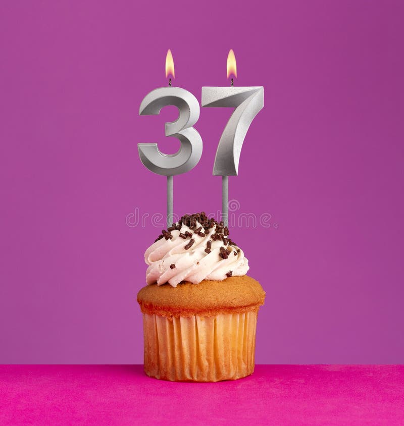 Candle Number 95 - Birthday in Orange Background Stock Illustration ...