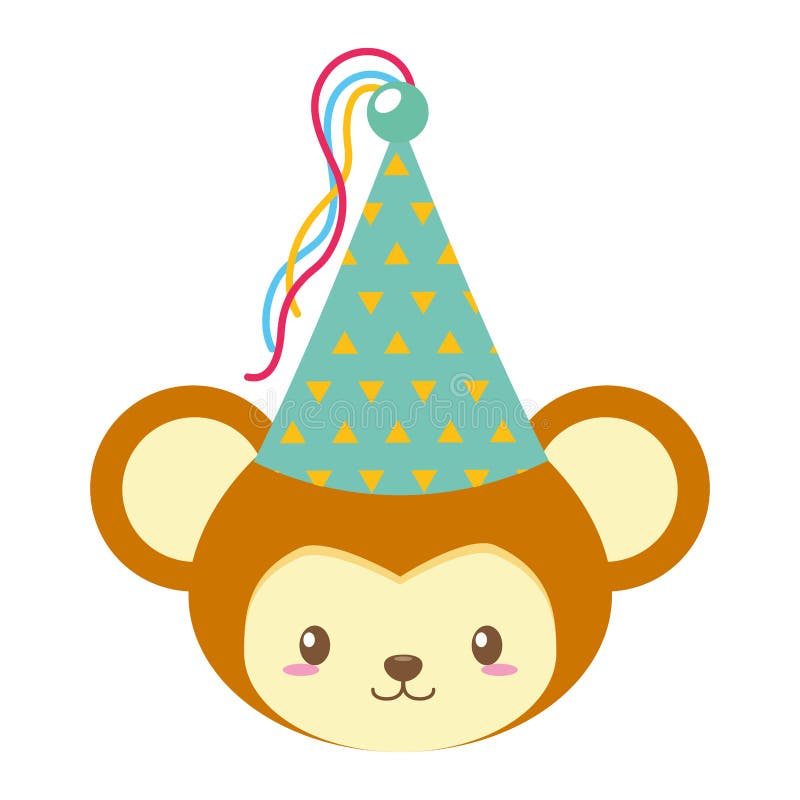 Monkey Party Hat Stock Illustrations – 1,071 Monkey Party Hat Stock Illustrations, Vectors ...