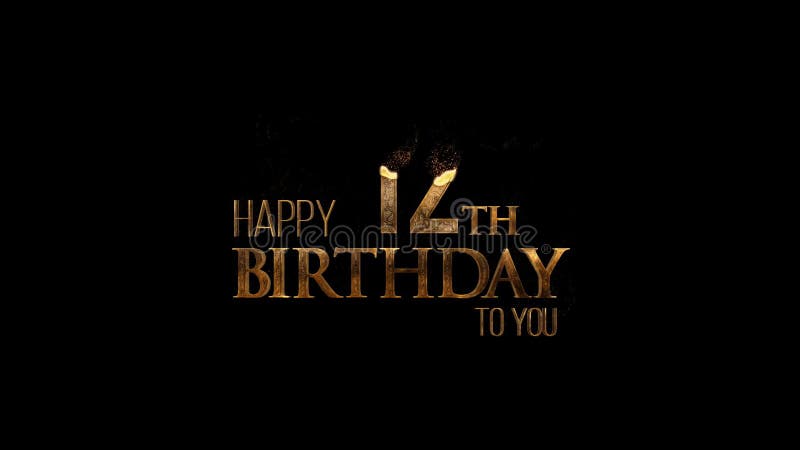 Congratulations on the 12th Birthday in Luxury Gold Style, Awarding ...