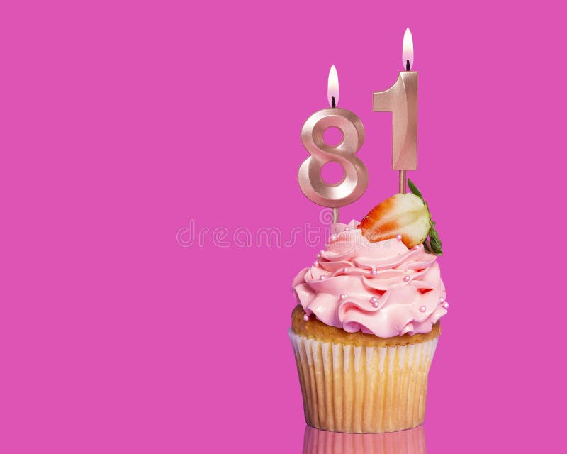 Birthday Cupcake with Candle Number 7 and Question Mark Stock Photo ...