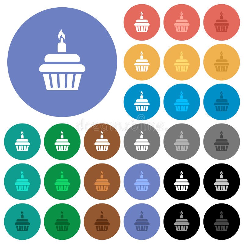 Cupcake Round Label stock vector. Illustration of label - 32625725