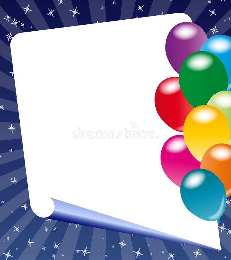 Birthday frame stock vector. Illustration of bunch, holiday - 9497181