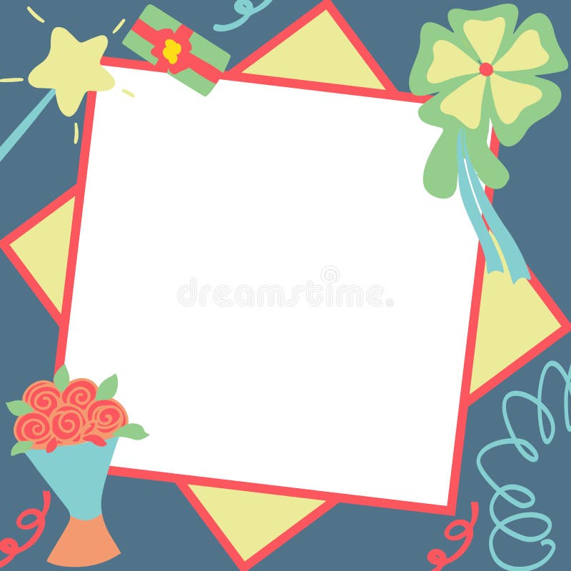 Birthday Frames. Celebration Stock Vector - Illustration of blowouts ...