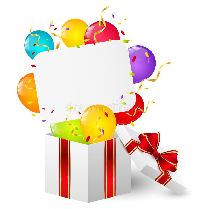 Birthday gift box stock vector. Illustration of birthday - 42130881