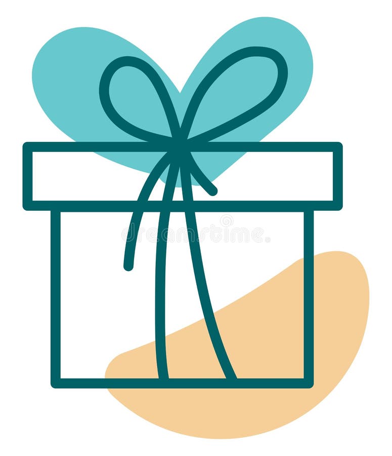 Birthday gift, icon stock vector. Illustration of background - 261078798