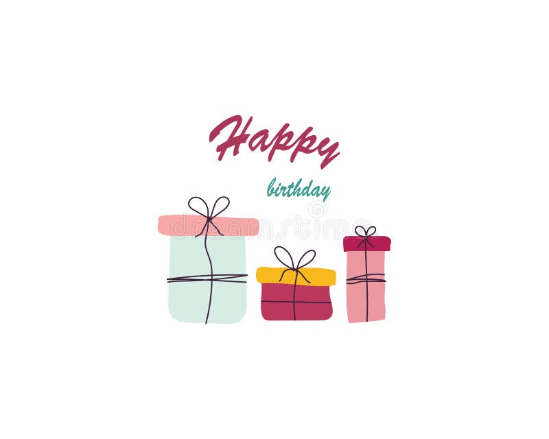 Birthday gifts vector stock vector. Illustration of template - 173186573