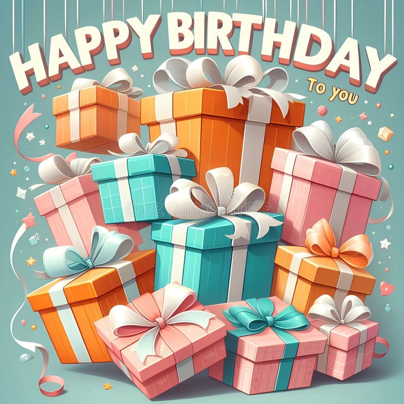 Birthday Greeting Design. Birthday Greeting Tex T Stock Illustration ...