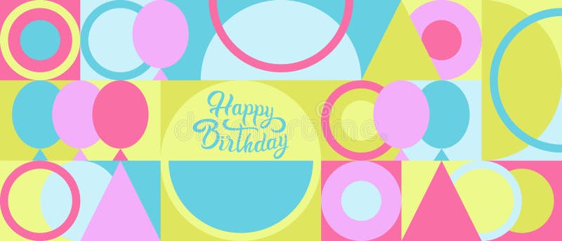 Birthday - Hand Lettering, Texture Template for Wallpaper and Textile ...