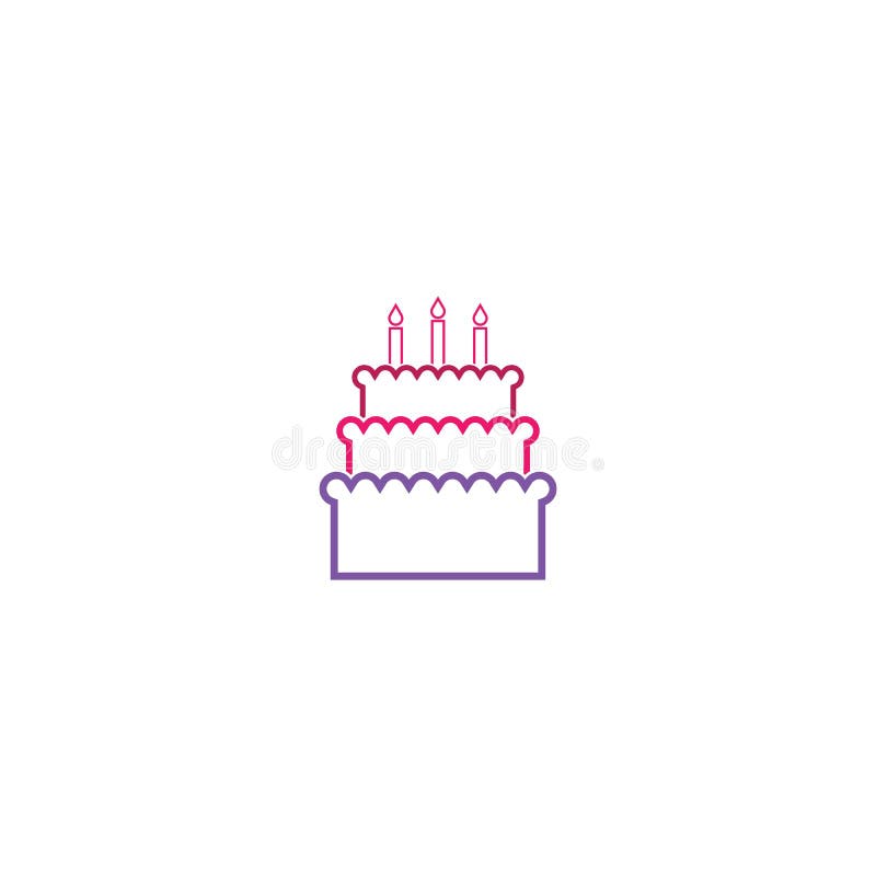 Birthday logo template stock vector. Illustration of white - 169640987