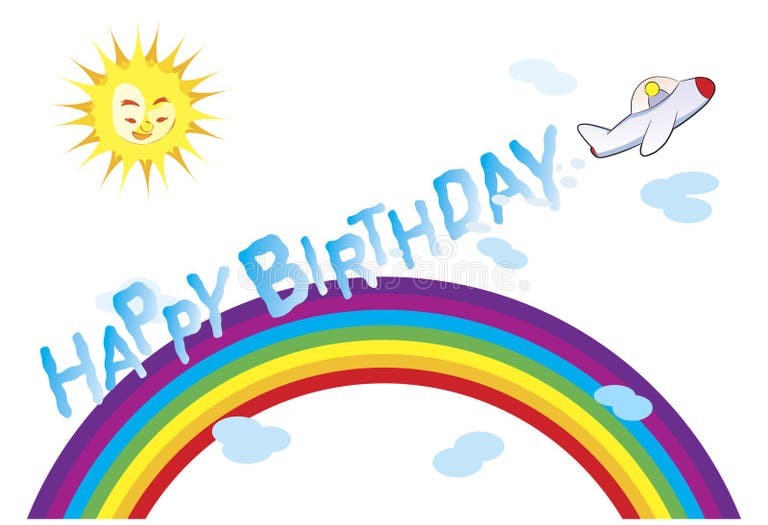 Happy Birthday Sun Nature Stock Illustrations – 2,642 Happy Birthday ...