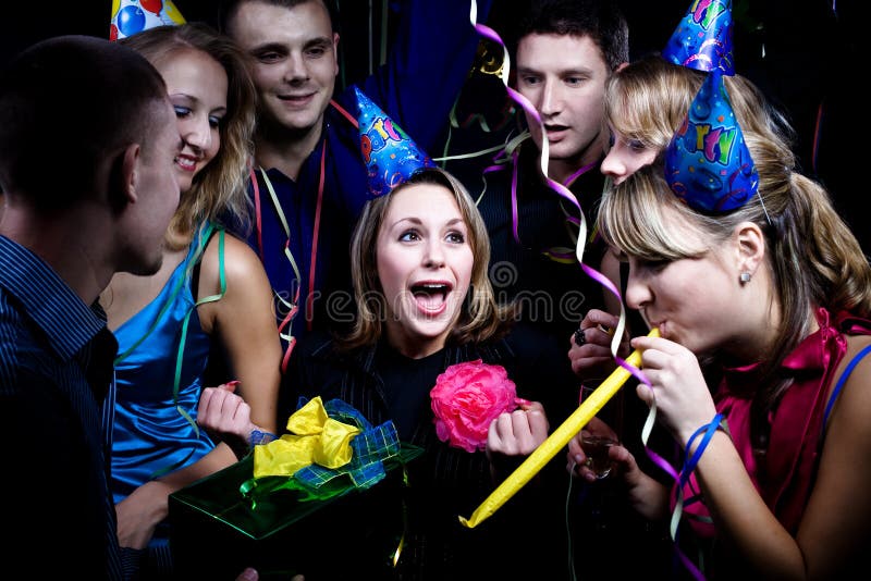 Birthday party stock image. Image of drinking, friendship - 12127899