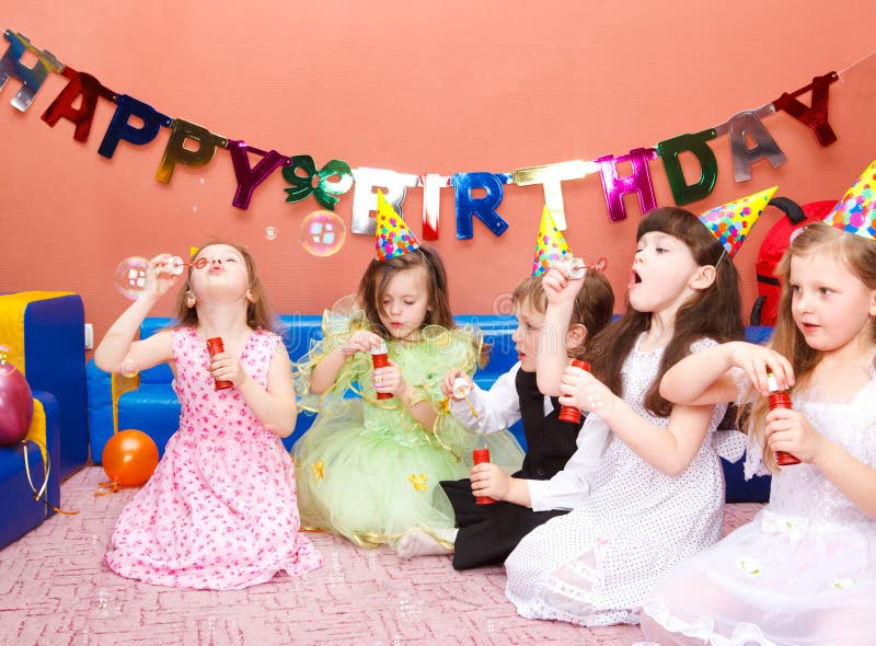 Birthday party stock photo. Image of cheerful, indoors - 16810716