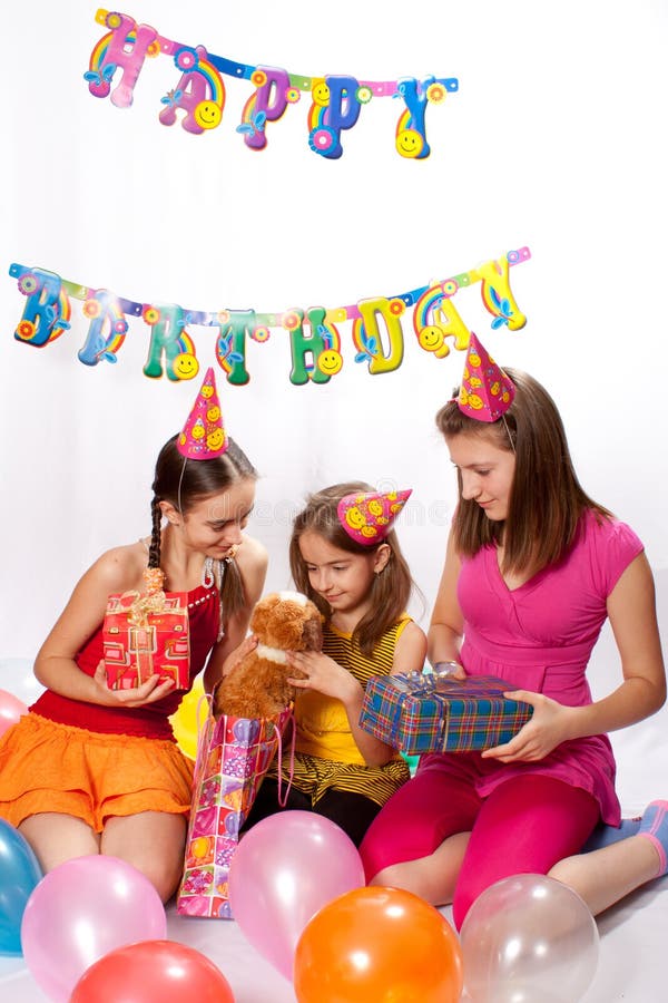 Birthday party stock image. Image of isolated, colorful - 18464861