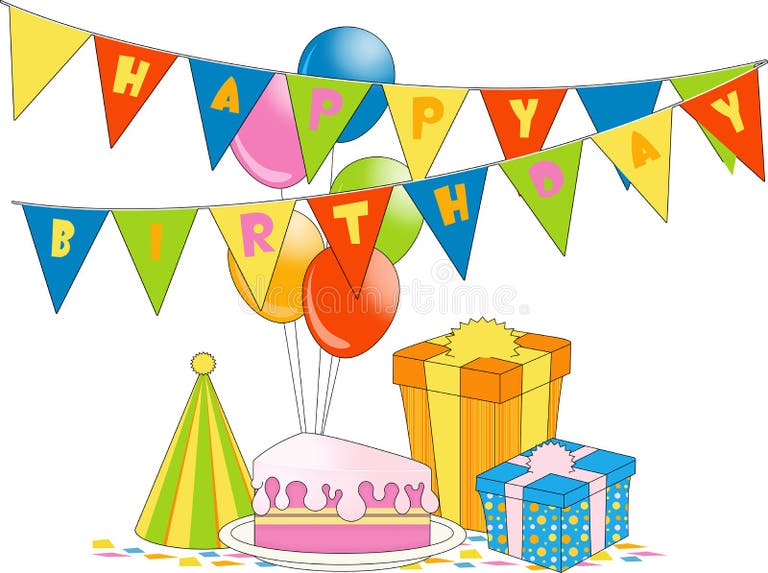 Cute Birthday Party Setup Stock Illustrations – 317 Cute Birthday Party ...