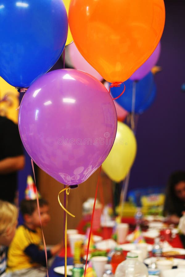 Birthday party balloons stock image. Image of cheerful - 2447893