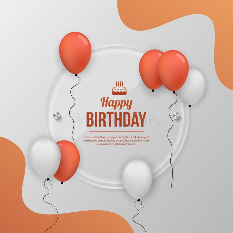 Birthday Party Celebration Background with Copy Space for Text and ...